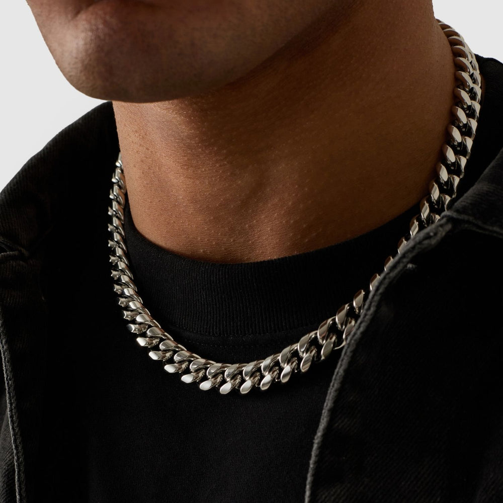 Cuban Link 12MM Chain | Silver | CRAFTD London