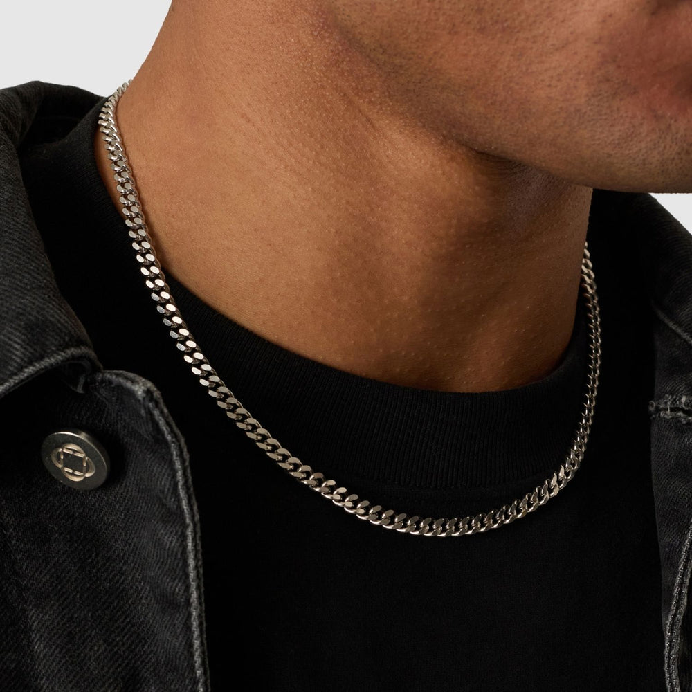 Silver 6MM Cuban Link Chain | CRAFTD London