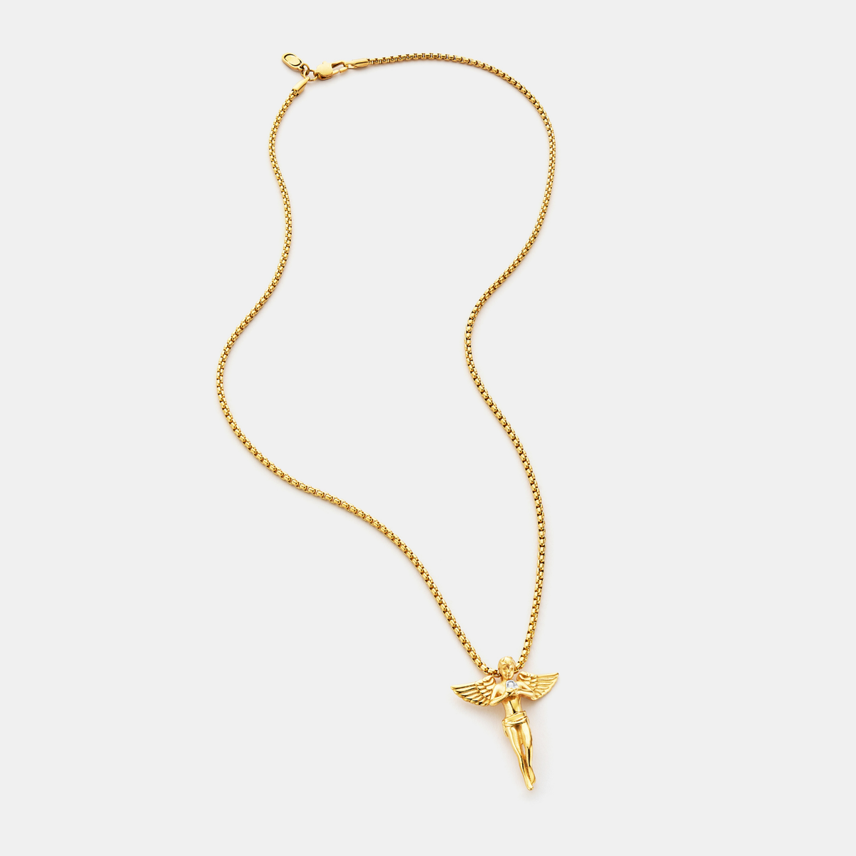 Gold Angel Pendant | CRAFTD London
