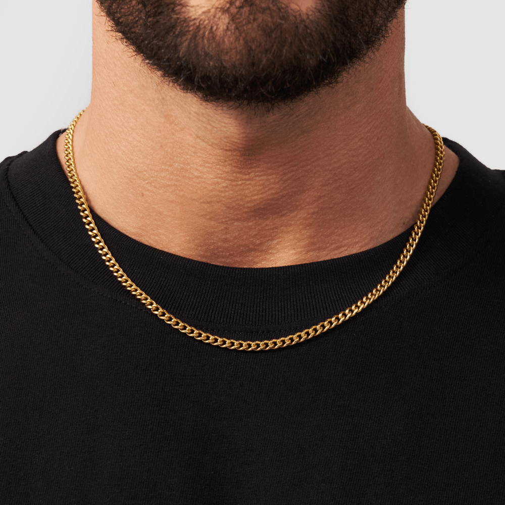 Gold Cuban Link Chain (4mm) | CRAFTD UK