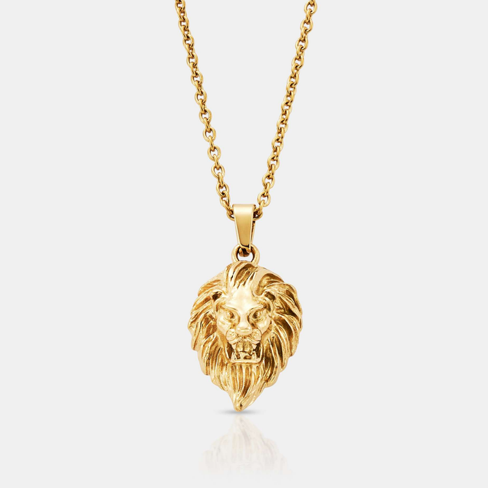 Gold Lion Pendant | CRAFTD London