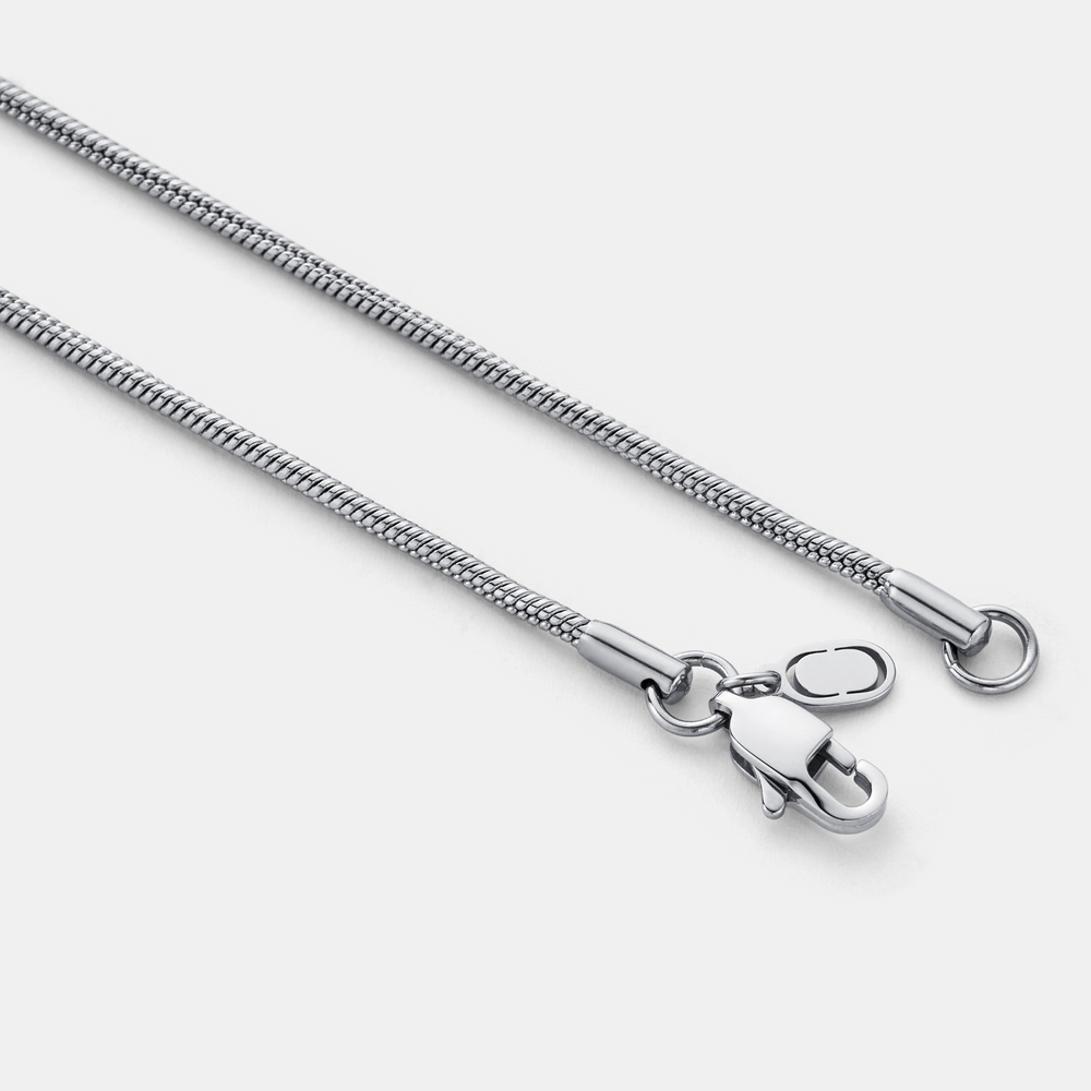 Silver Snake Chain | 2mm Snake Chain | CRAFTD London
