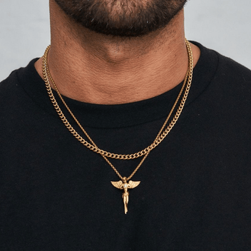 Gold Angel Pendant | CRAFTD London