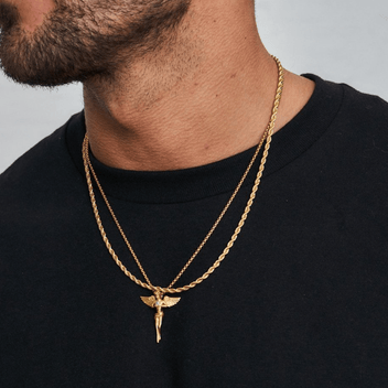Gold Angel Pendant | CRAFTD London