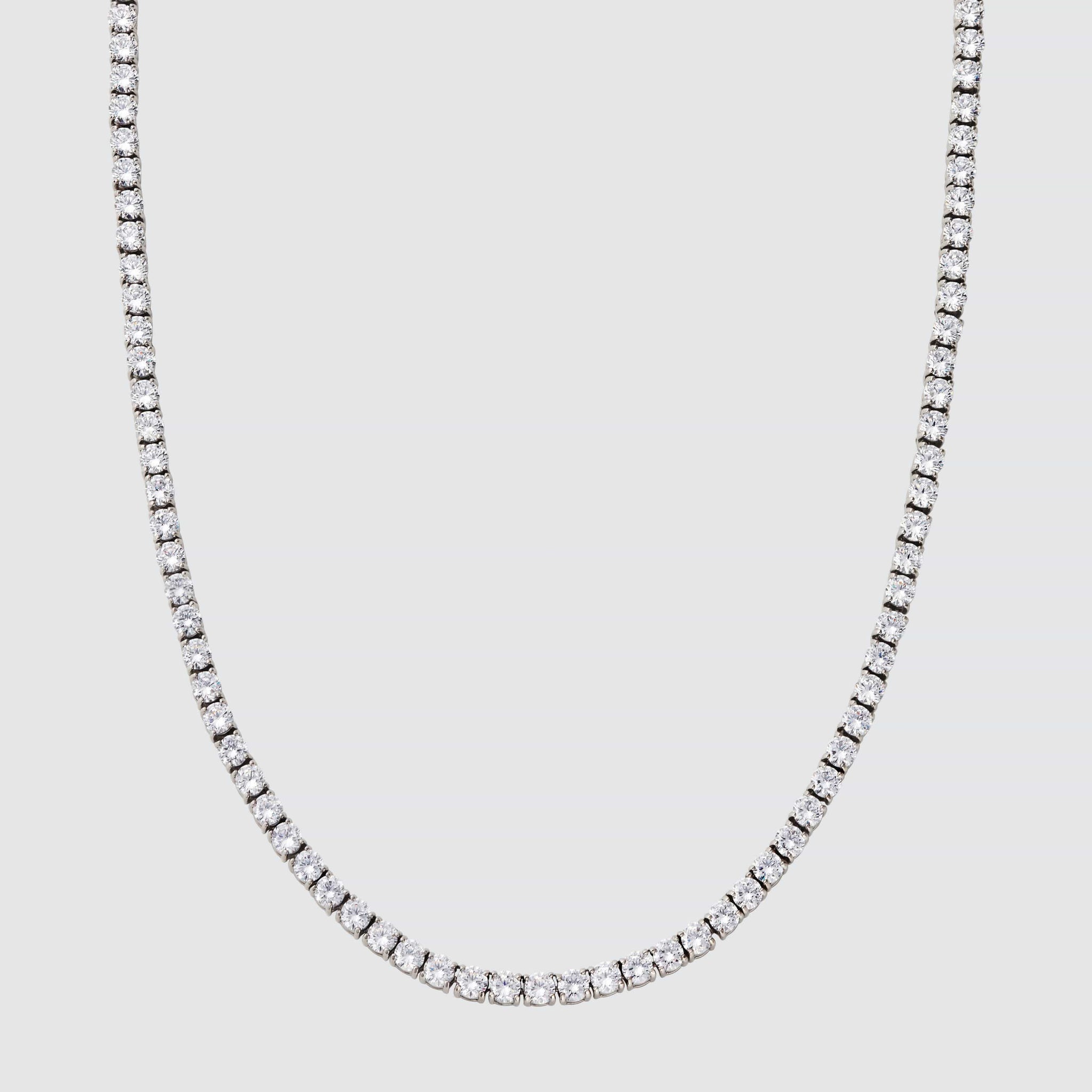 Silver Tennis Chain For Men | CRAFTD UK
